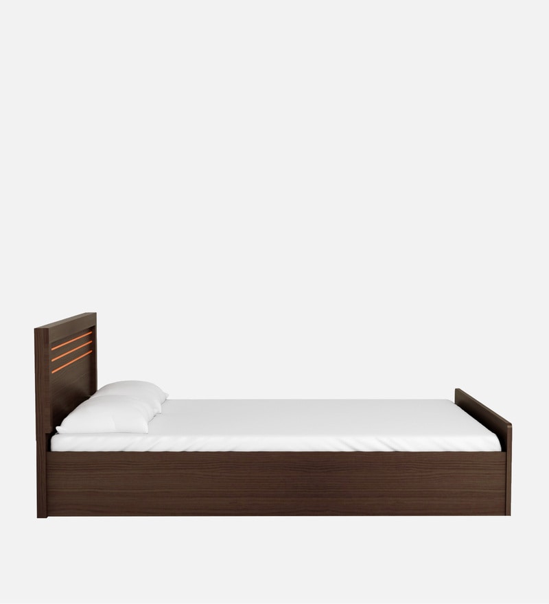 Kuruma Queen Size Bed With Storage In Wenge Finish – Elite Funishings