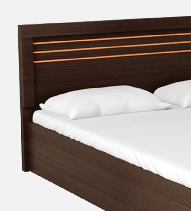 Kuruma Queen Size Bed With Storage In Wenge Finish – Elite Funishings